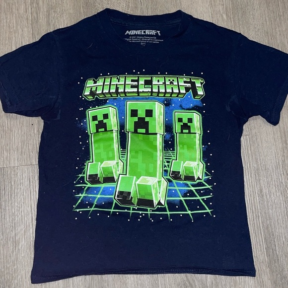 Tops | Vintage Minecraft Creeper Shirt | Poshmark